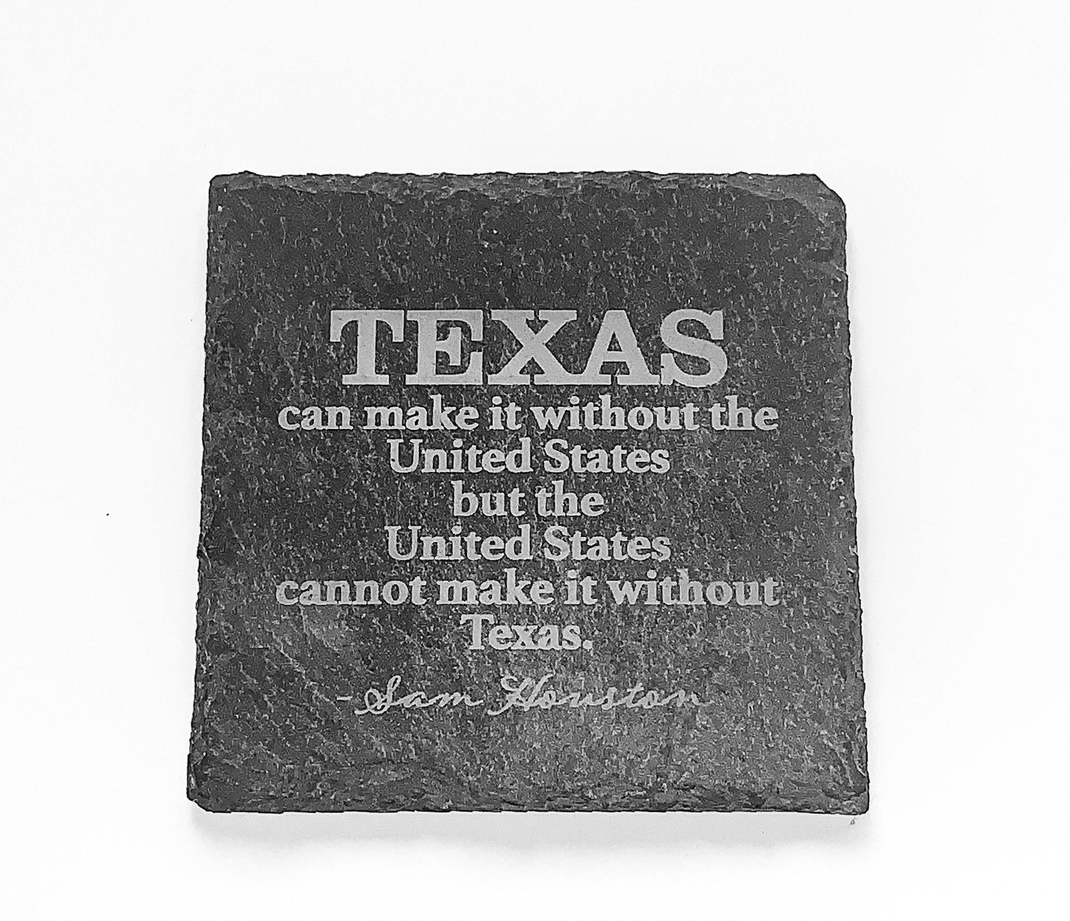 Texas Coaster Set (4) | Engraved Quotes by Founders of Texas ...